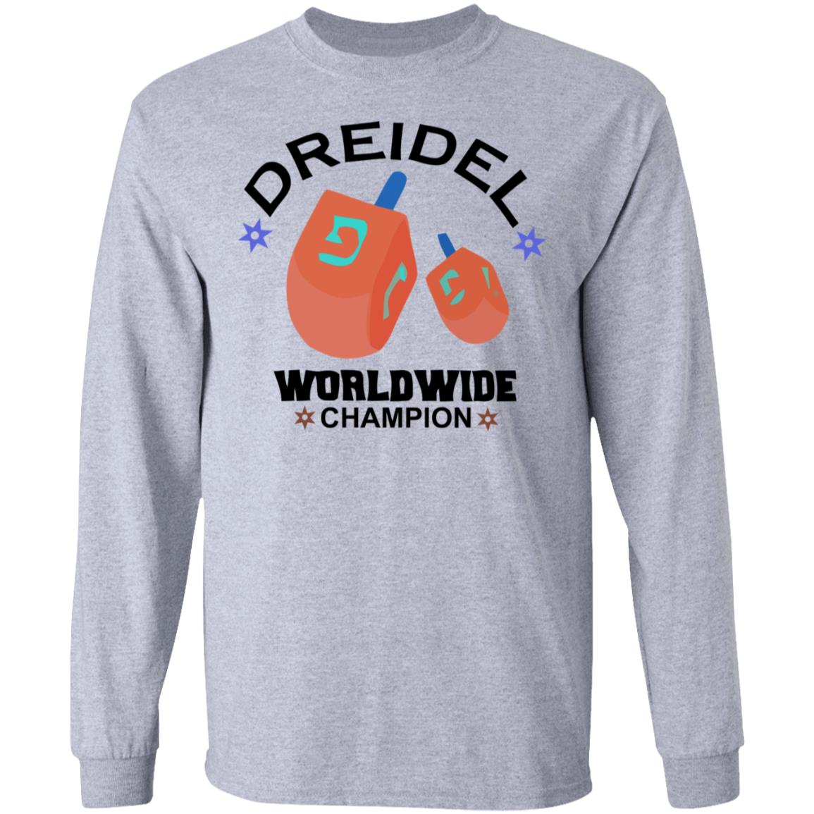 Dreidel Worldwide Champion Cute Hanukkah White T-Shirt - Briotee