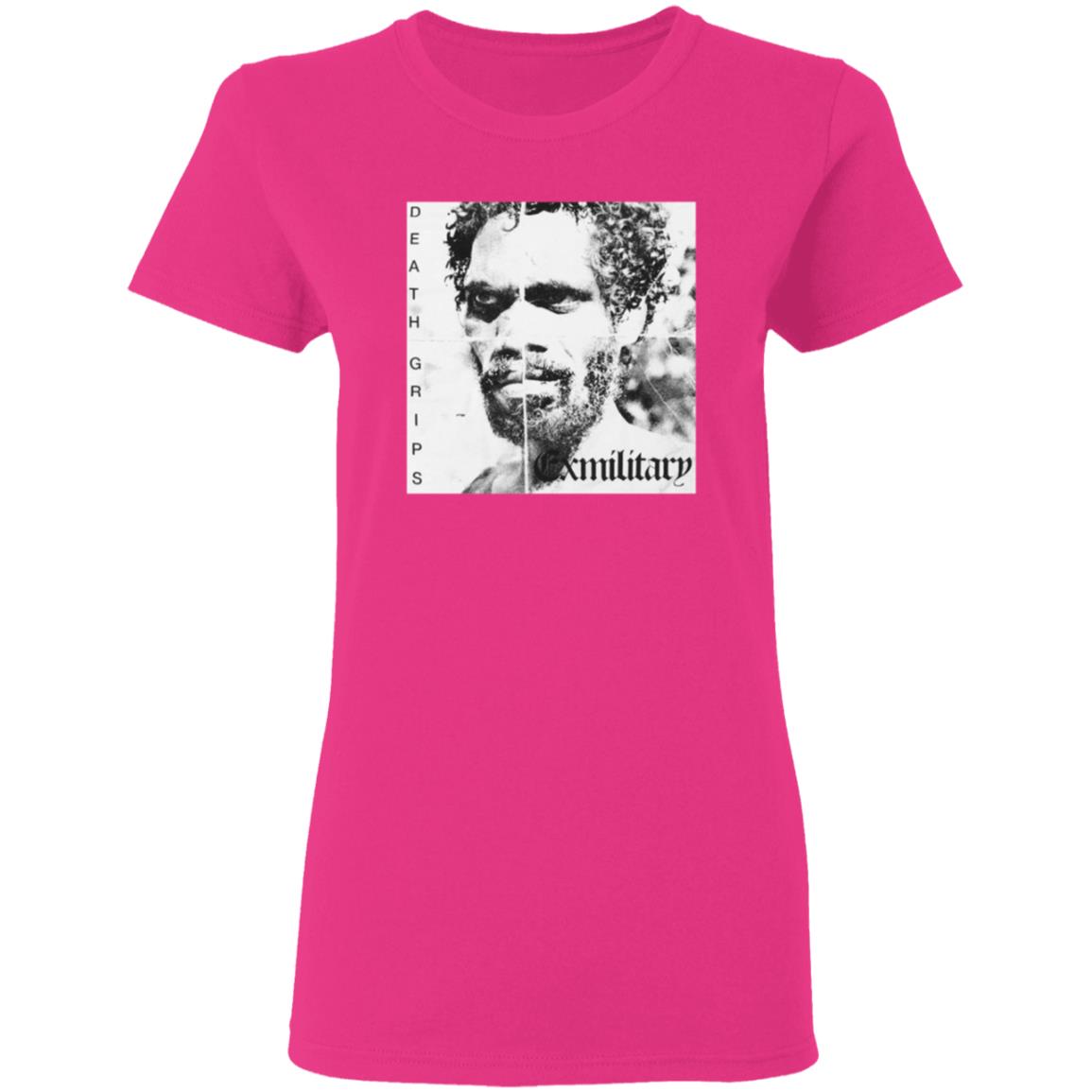 Death Grips Merch Exmilitary White T-Shirt - Briotee