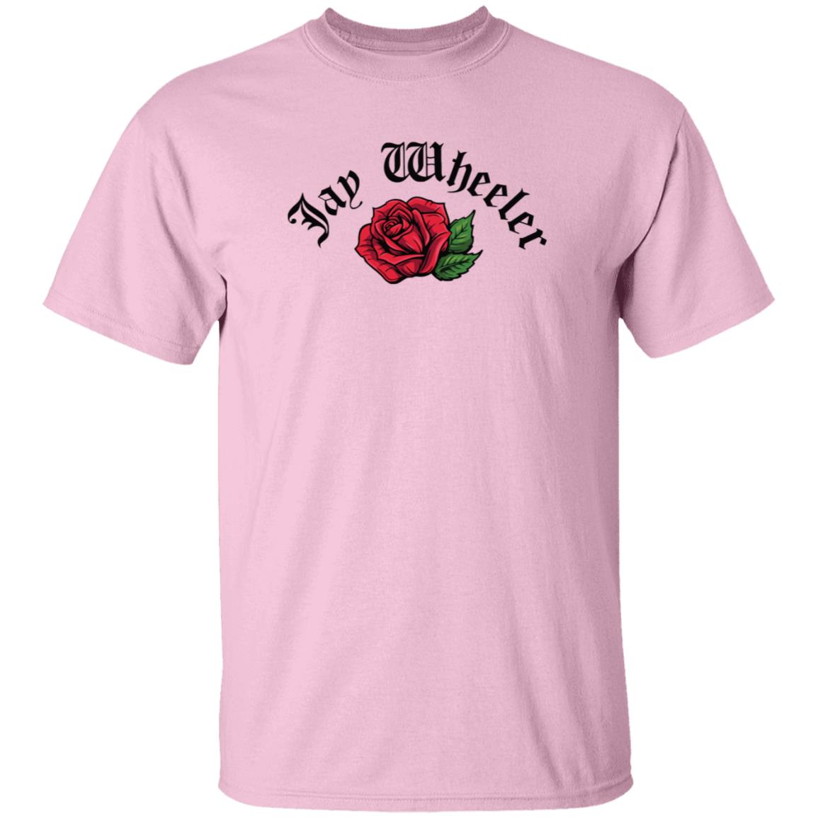 Jay Wheeler Merch Jay Wheeler Old English Rose White Tee Shirt - Briotee