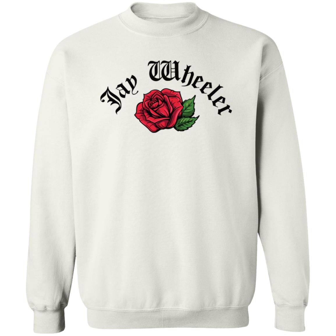 Jay Wheeler Merch Jay Wheeler Old English Rose White Tee Shirt - Briotee